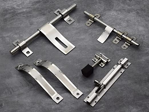 RAB Door Kit 10" Stainless Steel (1-Aldrop, 1-Latch, 2-Handle, 1-Tower ...