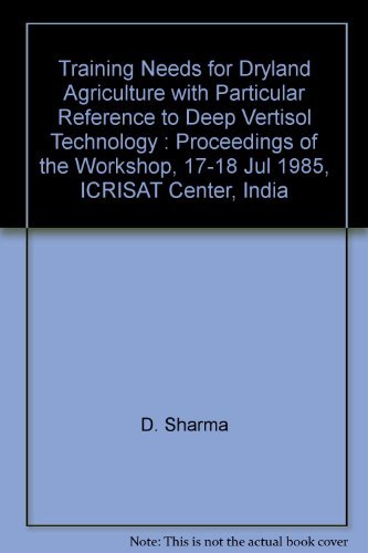 Training Needs for Dryland Agriculture with Particular Reference to ...