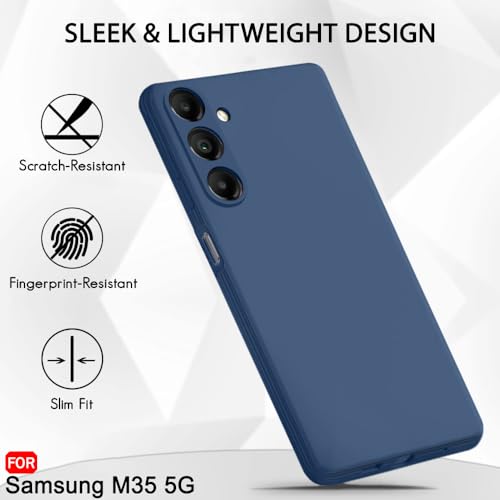 TheGiftKart Liquid Silicone Back Cover Case for Samsung Galaxy M35 5G ...