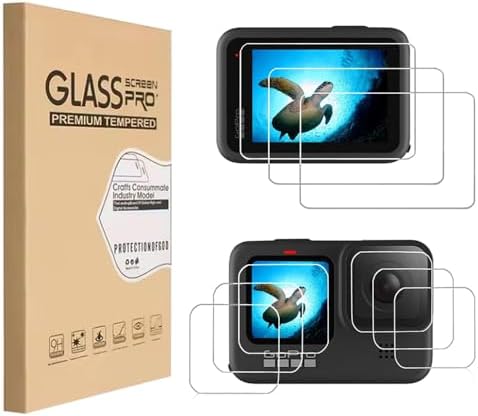 Amazon.com: PCTC [9pcs] Hero 12 11 10 9 Screen Protector for Go Pro ...