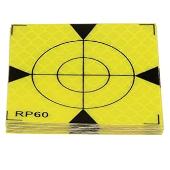 sourcing map 10pcs Survey Reflector Sheets 60mm Self-adhesive ...