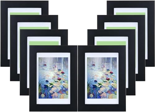 MEIDIV 8Pcs 6x4 Photo Frames, Black Photo Frames 6 x 4 inch Multipack ...