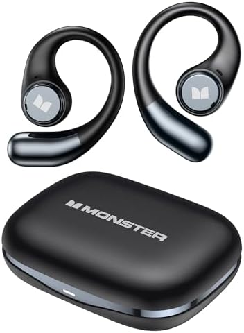Amazon.com: Monster Open Free AC100 Open Ear Headphones, Bluetooth 5.3 ...