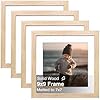 Amazon.com: KINLINK 9x9 Picture Frame, Natural Square Solid Wood Frames ...
