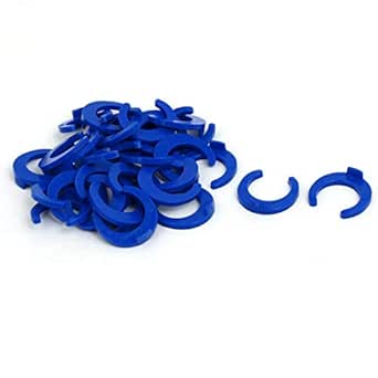 Deep Products Blue Lock Clips for Ro Push Fit Type Connectors-1/4 Inch ...