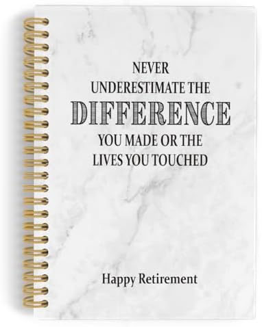 Amazon.com : ANIANG Retirement Gifts Spiral Notebook, Never ...