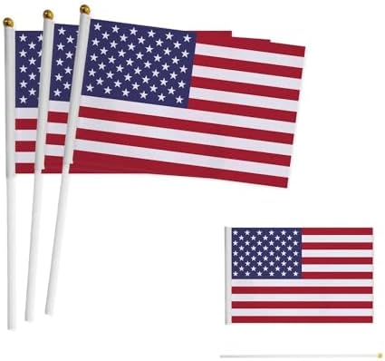 Amazon.com : 300 Pcs Small American Flags on Stick Plastic 4th of July ...