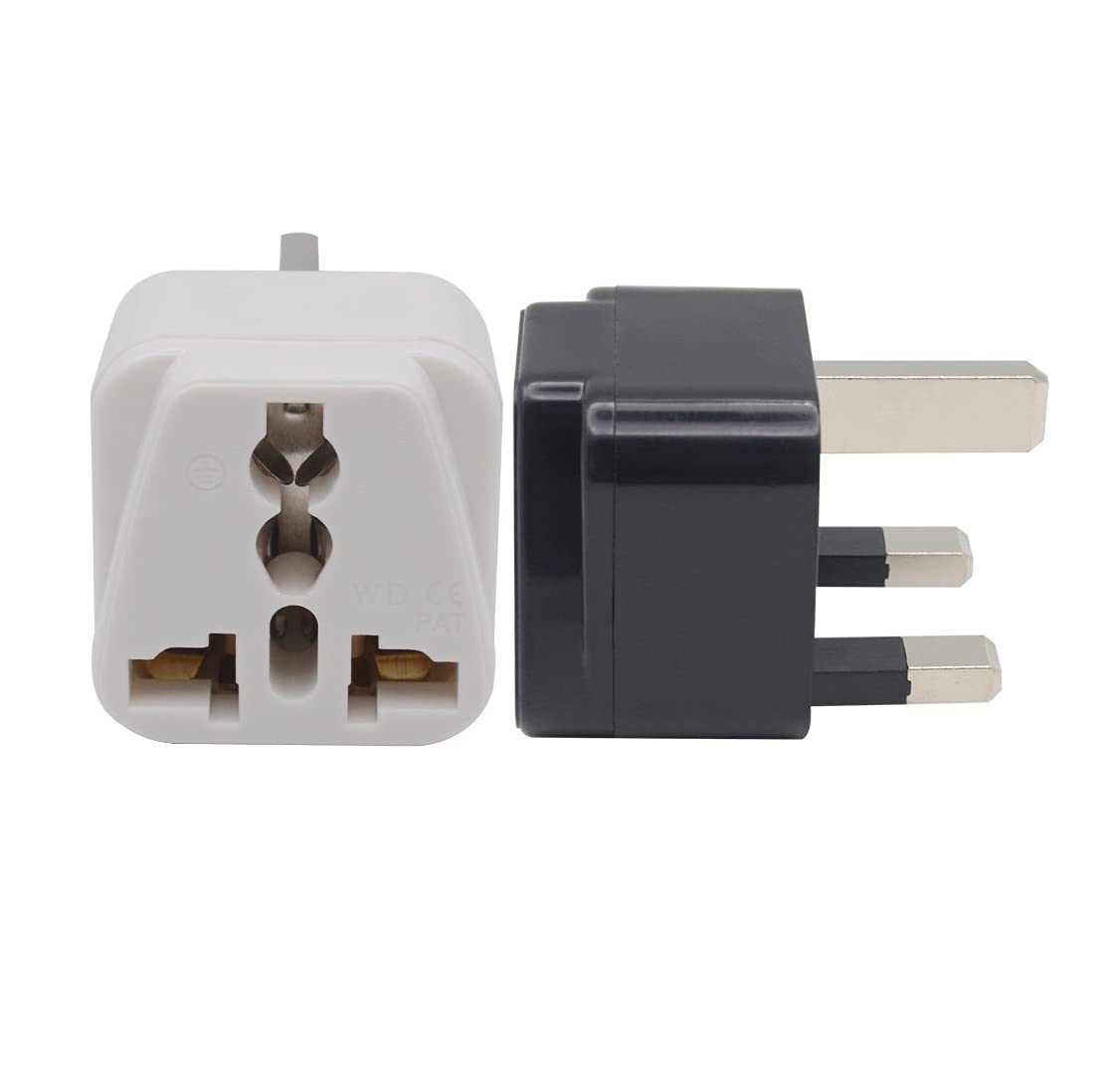 2 Pin To 3 Pin 13A Fuse Adaptor Plug, Toothbrush Plug Socket Converter ...