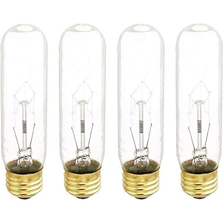 Creative Hobbies® 3090 (Pack of 4) 40T10/CL - 40 Watt T10 Clear Tubular ...