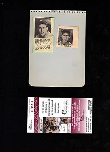 Autographed Harry Danning Photo - Russ Van Atta album page & pic - JSA ...