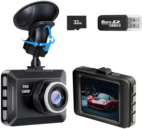 Amazon.com: Dash Cam Car Dash Camera, 1080P Ultra Wide Angle HD Lens ...
