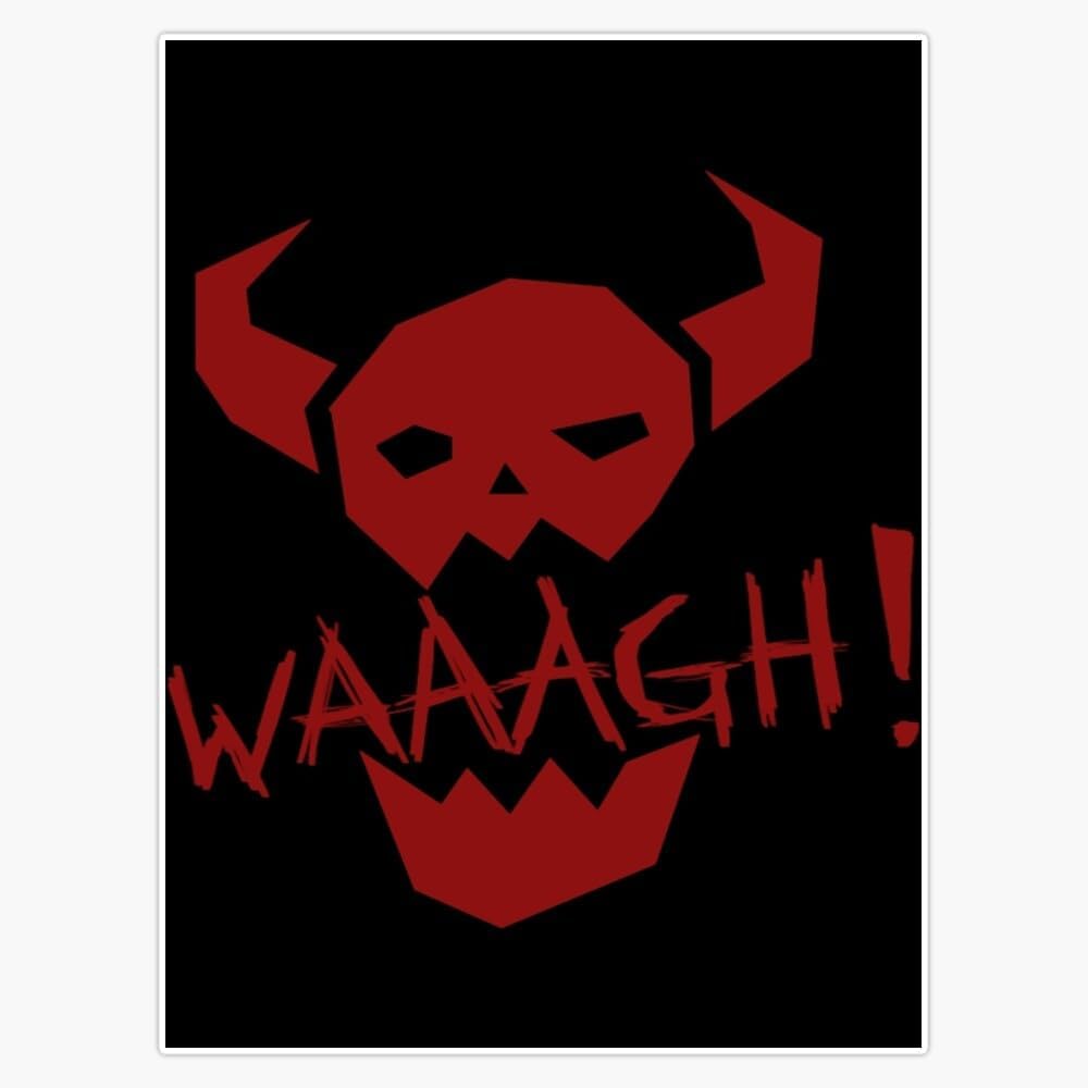 Amazon.com: Ork WAAAGH! Bumper Sticker Window Water Bottle Decal 5 ...