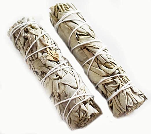Natural White Sage Smudge 6-Inch-Long Smudge Stick for Smudging Rituals ...