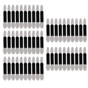 50Pcs Disposable Double Ended Sponge Brush EyeShadow Applicator Beauty ...