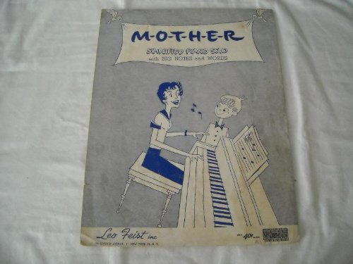 Amazon.com: MOTHER THEODORE MORSE 1946 SHEET MUSIC SHEET MUSIC 276: CDs ...