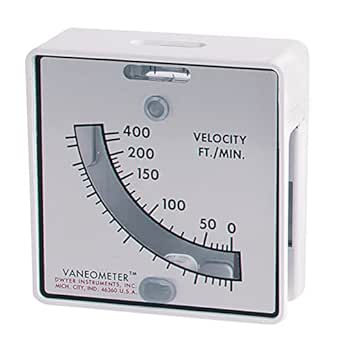 Vaneometer Swing Vane Anemometer. Measure Horizontal Air Flow from 25 ...