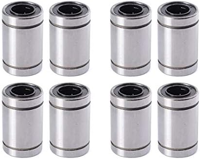 12 Pcs LM8UU Linear Ball Bearings, 8mm Bore Dia, 15mm OD, 24mm Length ...