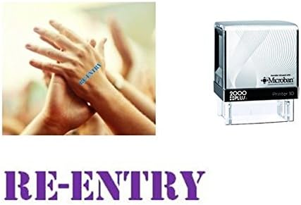 Amazon.com : RE-Entry Hand Stamp - Suitable for Festivals, Parties ...