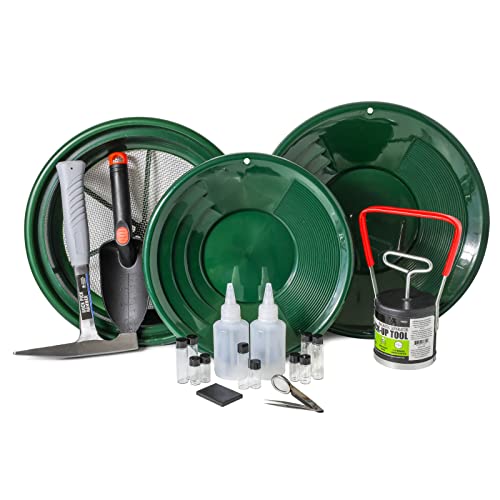 Gold Rush Paydirt Panning Kit for Kids - 5 Piece with Pan Real Vial ...