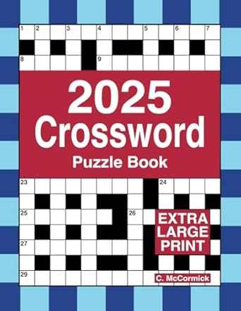 2025 Crossword Puzzle Book Extra Large Print: Amazon.co.uk: McCormick ...