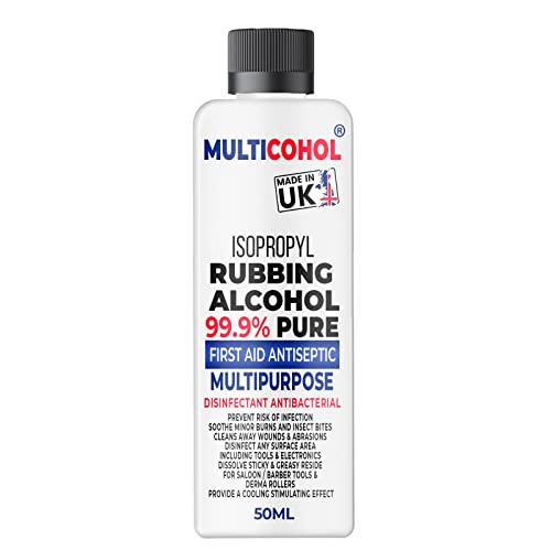 Isopropyl Rubbing Alcohol 99.9% Multipurpose First Aid Antiseptic ...