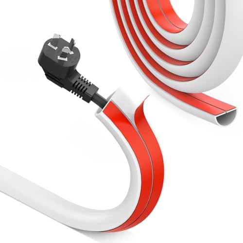 Amazon.com: UOMTFAI Wall Cord Hider 39 Inch - Self-Adhesive Wire Cover ...