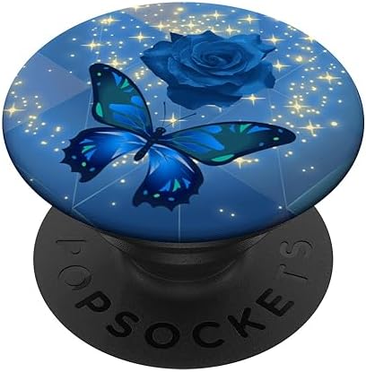 Amazon.com: Butterfly - Green Teal Butterfly Design PopSockets PopGrip ...