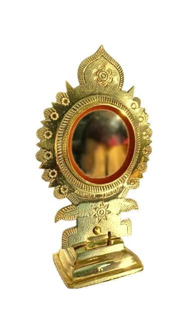 Buy ARANMULA KANNADI Traditional Winged Tower Peedom Kannadi Brass ...