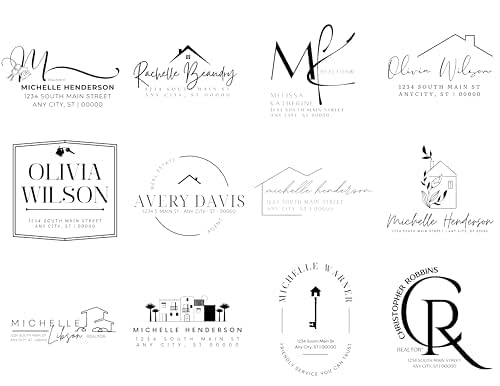 Amazon.com: 36 Designs for Realtor - Custom Rubber Stamp Address Stamp ...