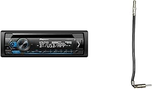 Amazon.com: Pioneer DEH-S4220BT Single-Din Bluetooth CD Receiver with USB/AUX Inputs, Pioneer ...