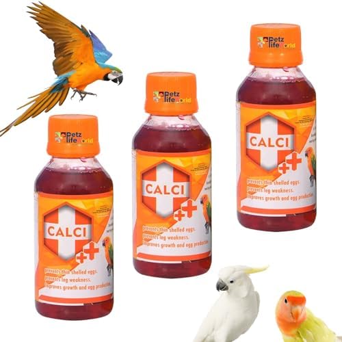 Birds Care Calci +, 30ML (Pack of 3 * 30ml) Oral Liquid Calcium Formula ...