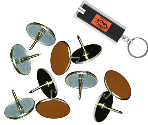 Brown Reflective Tacks (100 Pack) Trail Marking Tacks, Glow Tacks ...