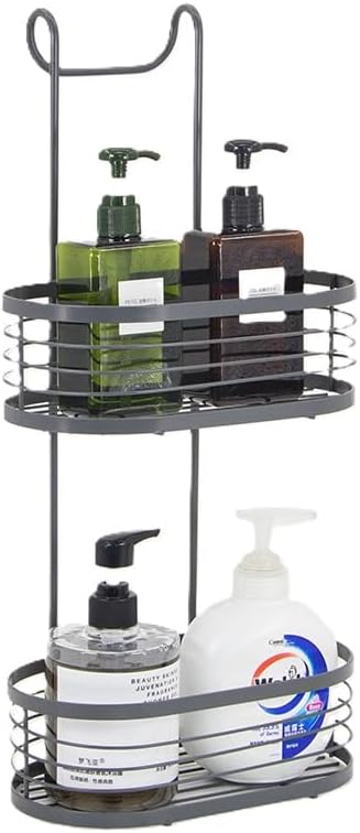 HOMION Over Shower door Screen Caddy Hanging Bathroom Organiser Shower ...
