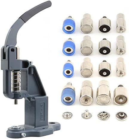 Amazon.com: Snap Fastener Button Machine with Dies - Hand Press Machine ...