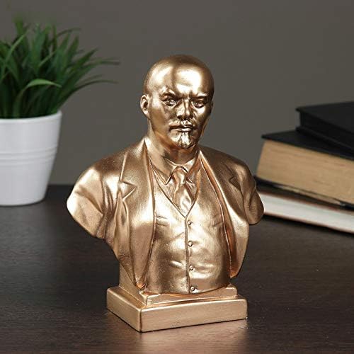 Amazon.com: Vladimir Lenin Communist Leader Gold Colored Bust Sculpture ...