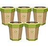5-Pack Cestini di Cartone (12L) Riutilizzabili, Pieghevoli, Riciclabili ...
