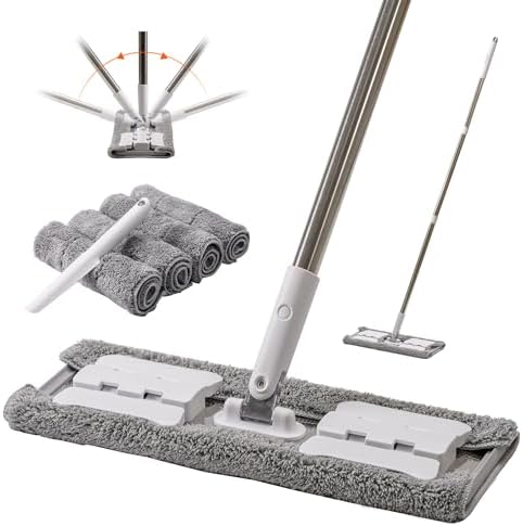 Amazon.com: Premium 360° Microfiber Wet Mop for Floor Cleaning; 4 Heavy ...