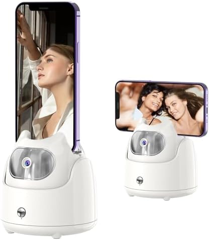 Amazon.com: Auto Face Tracking Phone Holder, No App Required, 360 ...
