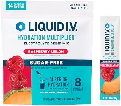 Amazon.com: Liquid I.V.® Hydration Multiplier Sugar-Free - Raspberry Melon | Electrolyte Powder ...