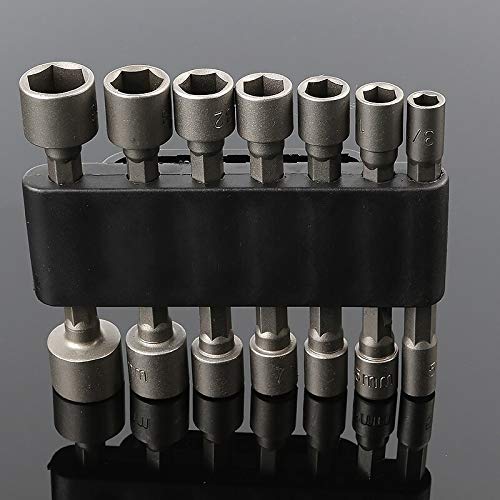 Generic Hex Socket Sleeve Nozzles Magnetic Nut Driver Set Drill Bit ...