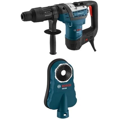 Bosch RH540M 1-9/16-Inch SDS-Max Combination Rotary Hammer with SDS-Max HDC200 Dust Collection ...