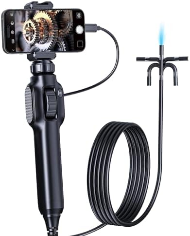 Hopefox Articulating Borescope with 8 Adjustable LED Light: Amazon.com: Industrial & Scientific