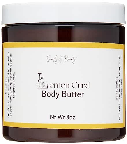 Amazon.com: Simply J Beauty Body Butter (Lemon Curd, 8 oz) : Beauty ...
