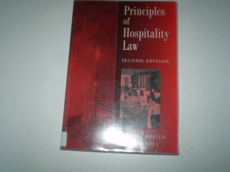 Principles of Hospitality Law: Michael J. Boella: 9780304704729: Amazon ...