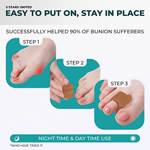 Snapklik.com : Toe Separators Hammer Toe Straightener - 4-Pack Big Toe Spacers Clear - Gel ...