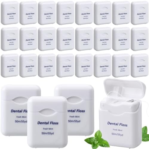 Amazon.com : FillTouch 36 Pack Mini Dental Floss Bulk Mint Flavored 50m ...