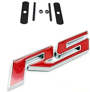 Amazon.com: Metal RS Emblem Grille Badge Emblem Grill for Front Chrome ...