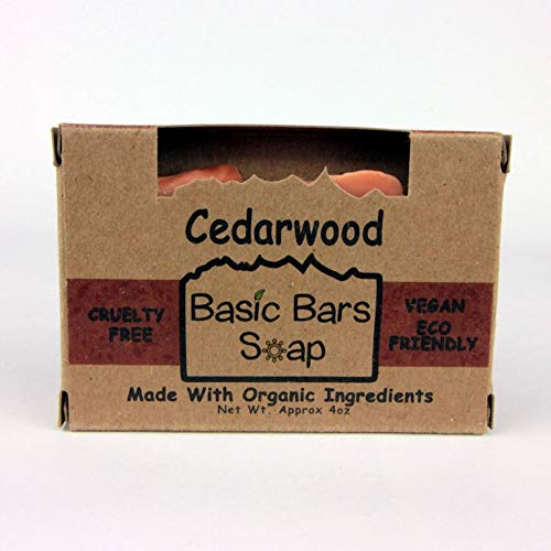 Amazon.com : Cedar Wood Basic Bars Soap with Organic Ingredients ...