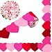 Amazon.com: 68Ft Mother's Day Heart Bulletin Board Decorations with ...