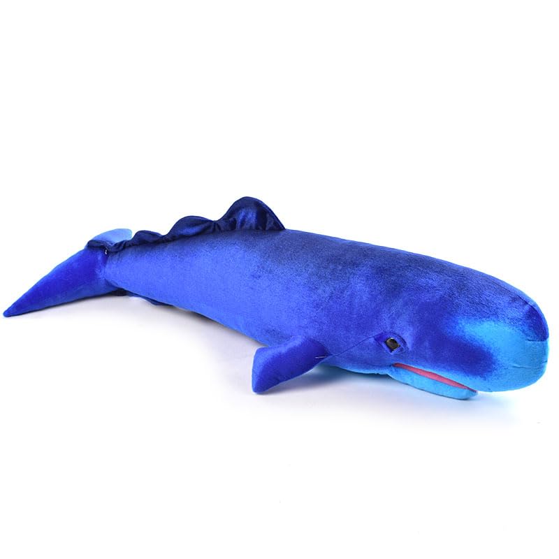 Amazon.com: POPOTATO Giant Sperm Whale Stuffed Animal - 31'' Realistic Blue Whale Plush - Plushy ...